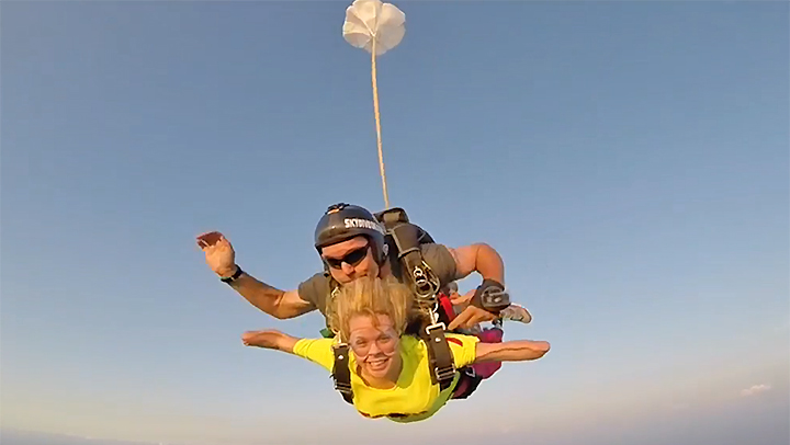 Woman Who Lost Hands and Feet From Septic Shock Skydives to Raise Awareness