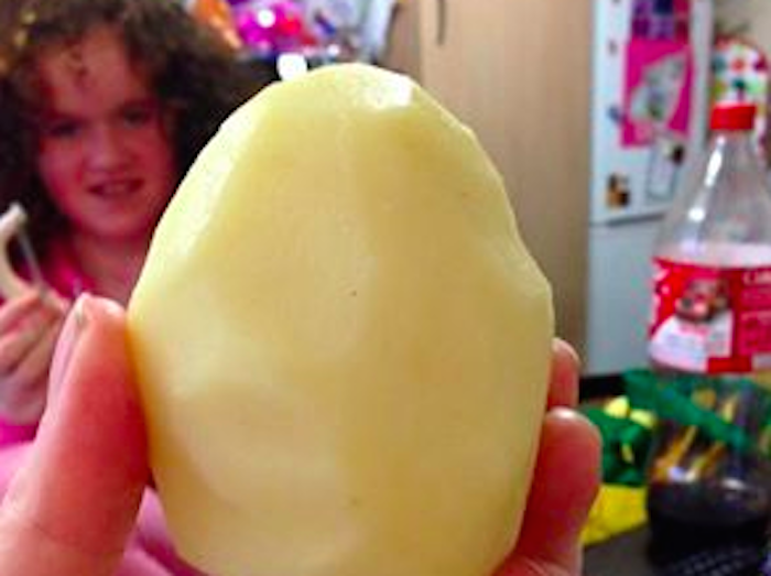 This Is So Much More Than a Picture of a Peeled Potato