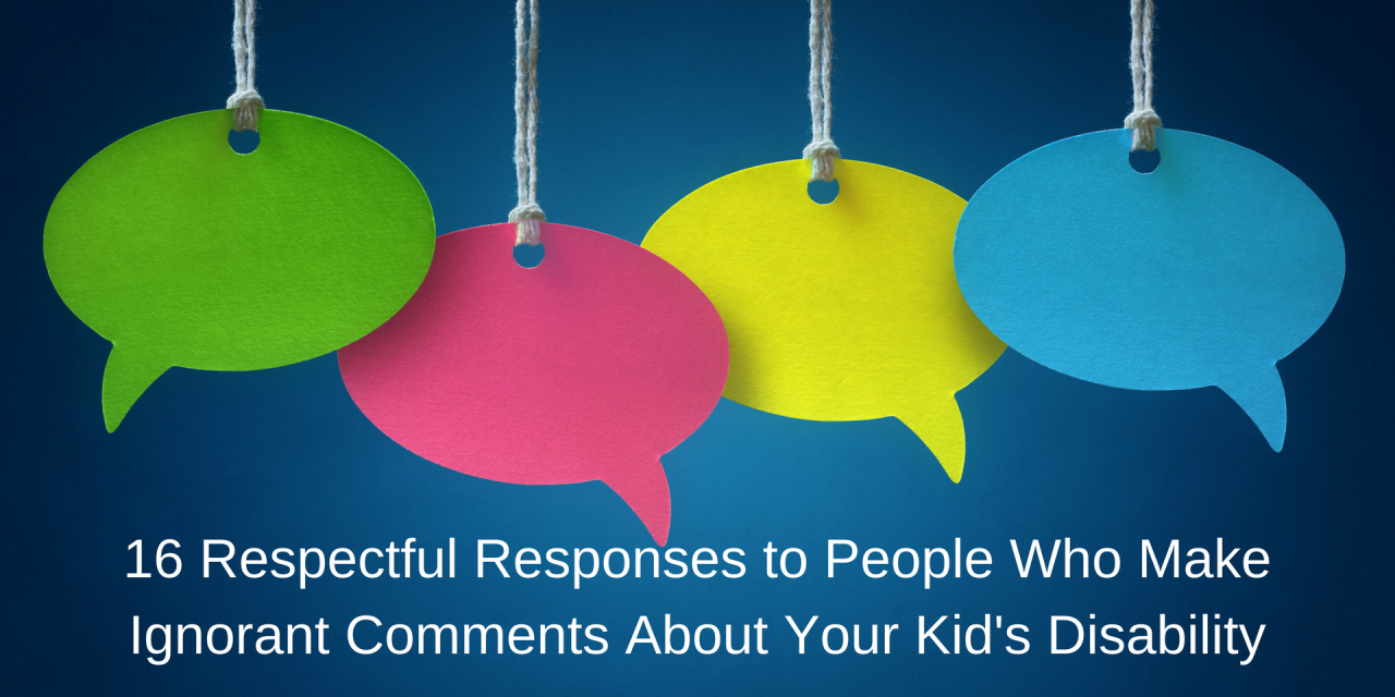 16 Respectful Responses to People Who Make Ignorant Comments About Your ...