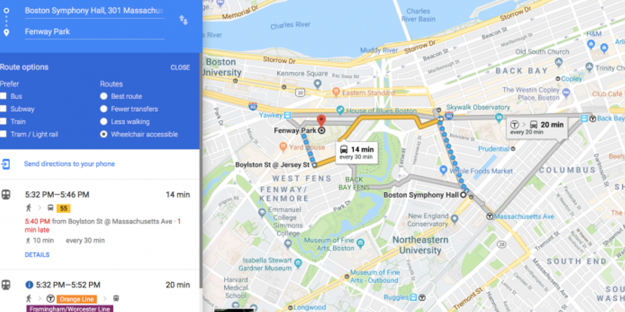 Google Adds Wheelchair Accessible Transportation Routes in Six Cities ... Google Adds Wheelchair Accessible Transportation Routes in Six Cities ...