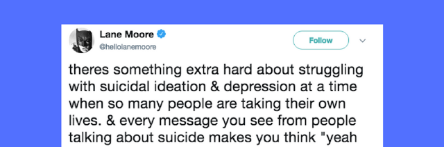 Tweets to Read If You're Struggling With Suicidal Thoughts Today