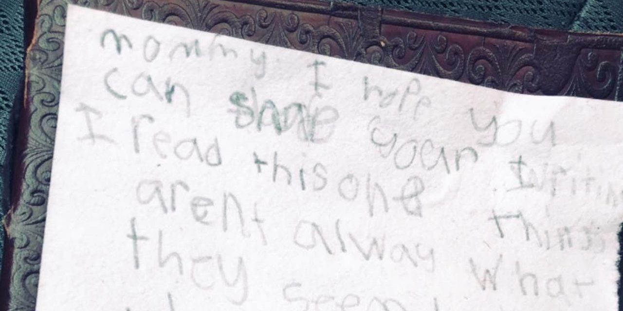 The Note My Kid Wrote When She Found My Journal Entry About Depression