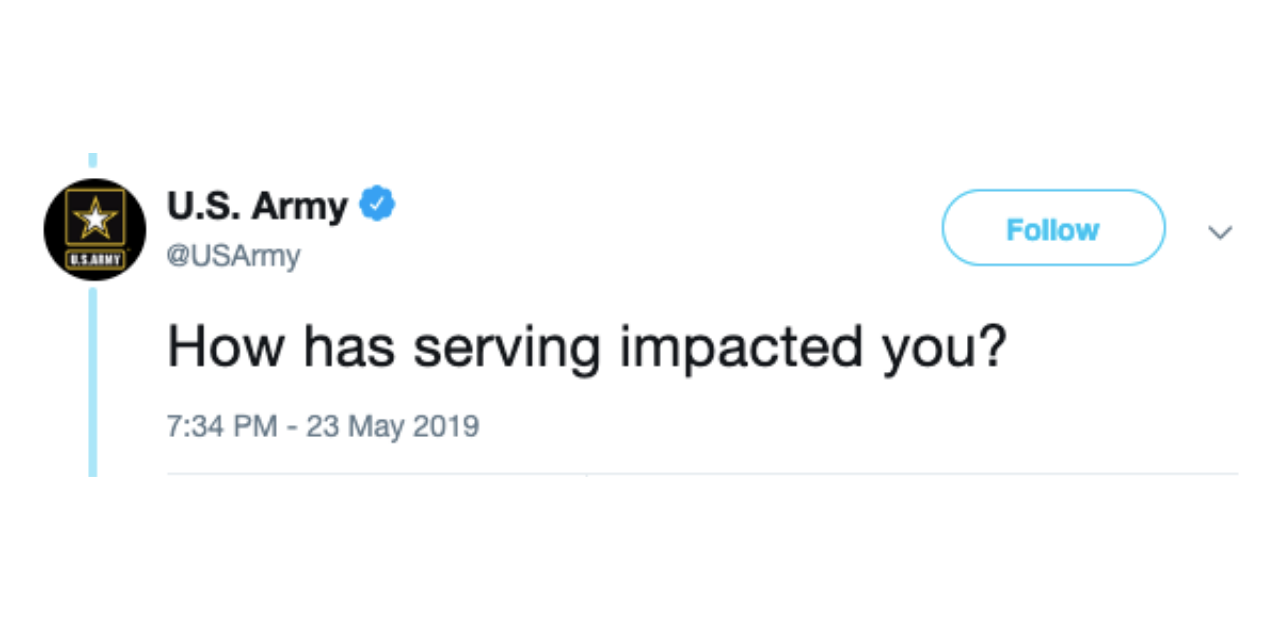 U.S. Army Tweet Backfires, Instead Gets Heartbreaking Response from ...