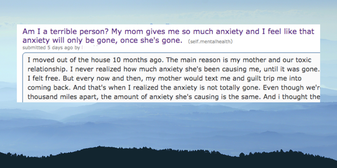 Reddit User Asks If They're a 'Terrible Person' for Imagining a Toxic ...