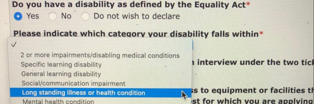 Disclosing My Disability on a Job Application in the UK